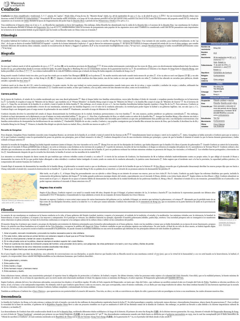 Confucio | PDF | Confucio
