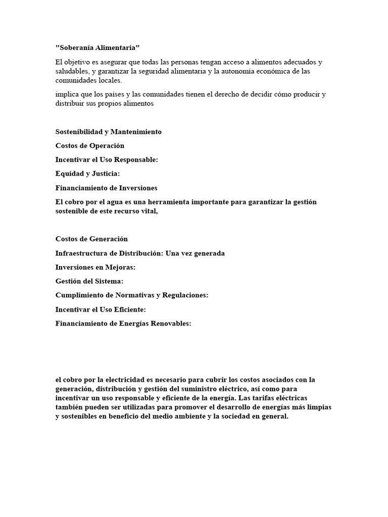 Soberanía Alimentaria | PDF | Salud y bienestar