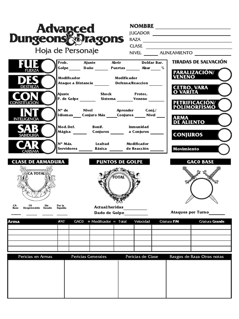 Advanced Dungeons & Dragons | PDF