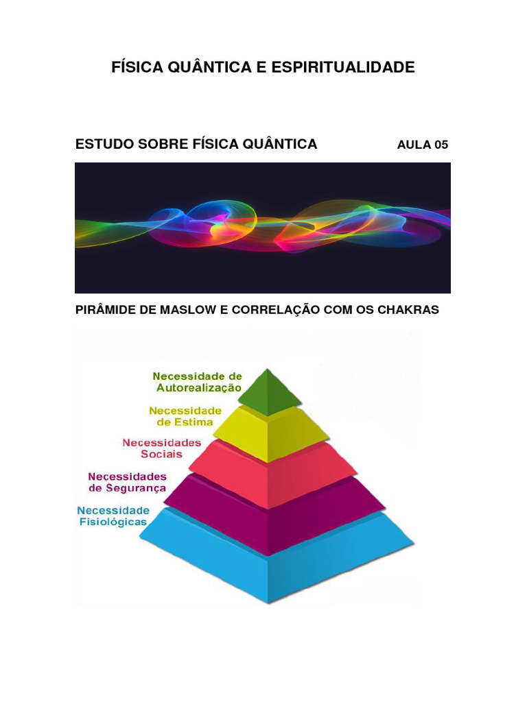 Maslow e Chakras: Conexões Quânticas | PDF