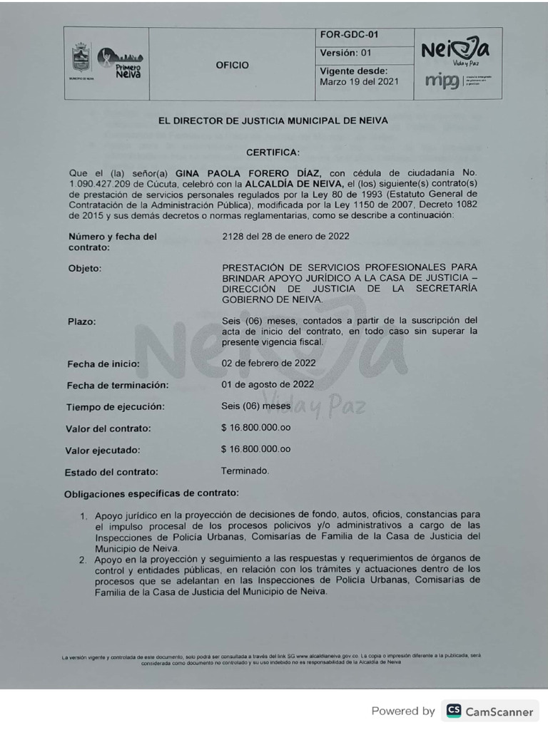 Certificado Exp 2128 de 202226 | PDF