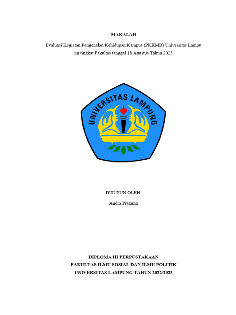 Makalah PKKMB 2022 | PDF