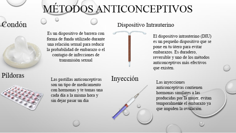 Métodos Anticonceptivos | PDF | Relaciones personales, crianza y ...