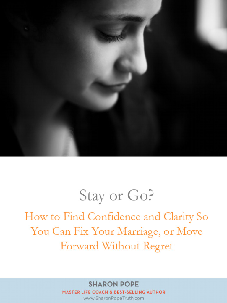 Stay or Go | PDF | Thought | Marriage