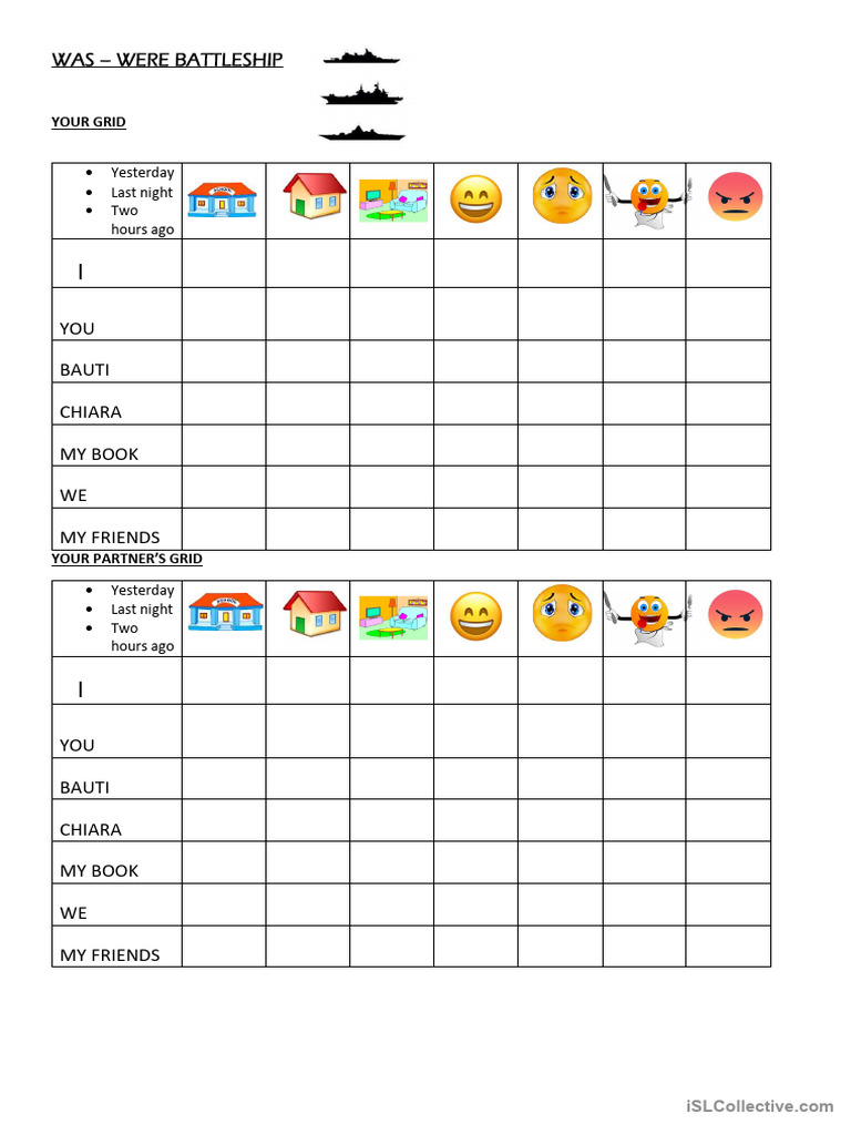 Battleship Past Tense Usage | PDF