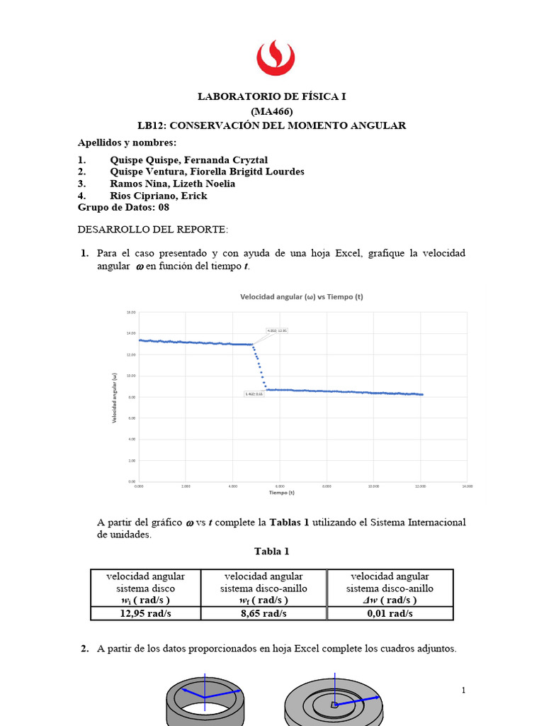 Laboratorio 11 | PDF | Momento angular | Fenomeno fisico