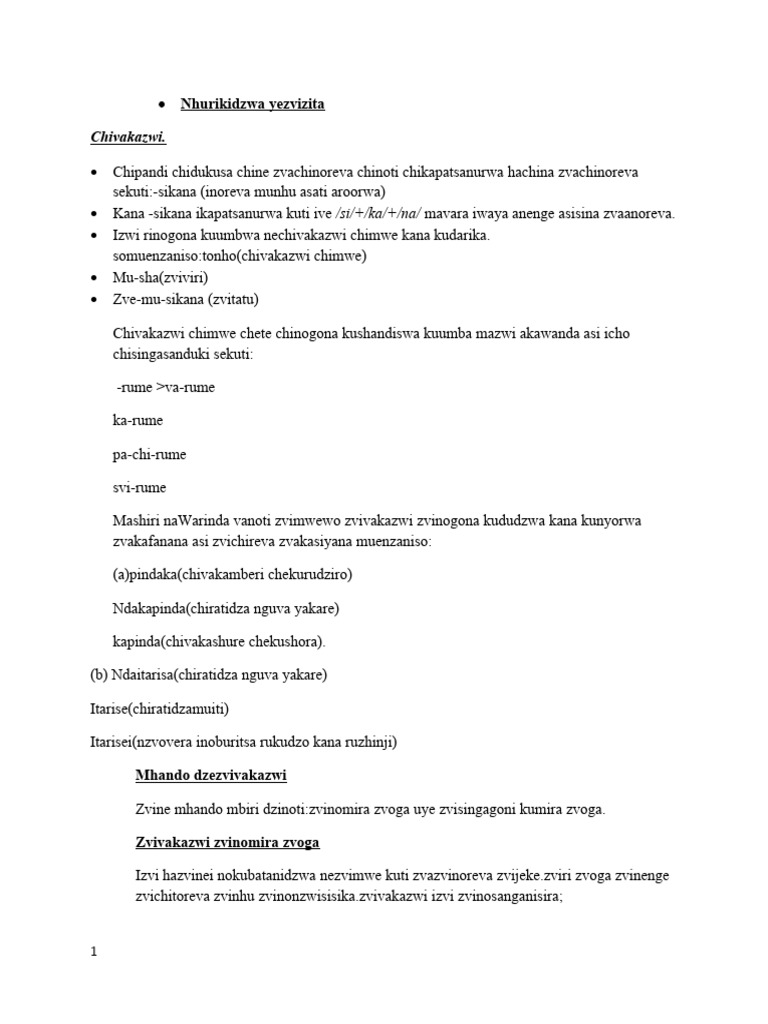 Mupanda Shona | PDF