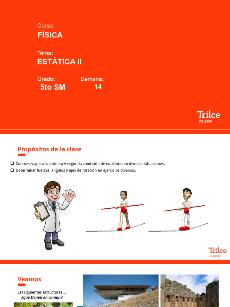 F-5to SM-Estática II (PPT Sin Audio) | PDF | Física Aplicada e Interdisciplinaria | Ciencias fisicas
