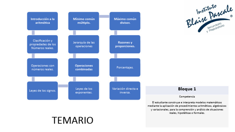 Temario Primer Parcial Mat 1 | PDF