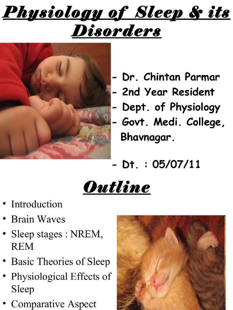 Physiology of Sleep Its Disorders | PDF