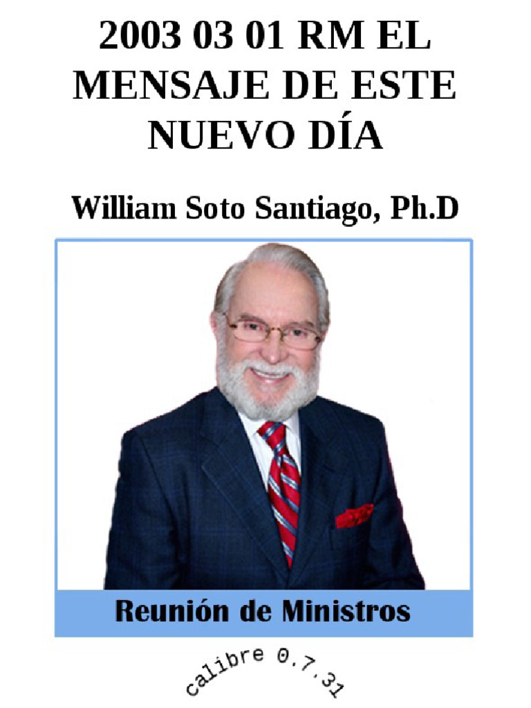 Mensaje de William Soto Santiago | PDF | Cristo (título) | Jesús