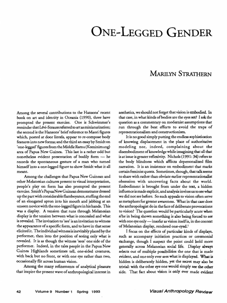 Strathern 1993 | PDF | Embodied Cognition | Anthropology
