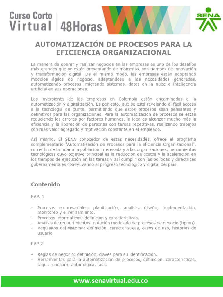 Automatización de Procesos Eficientes | PDF | Software | Procesos de ...