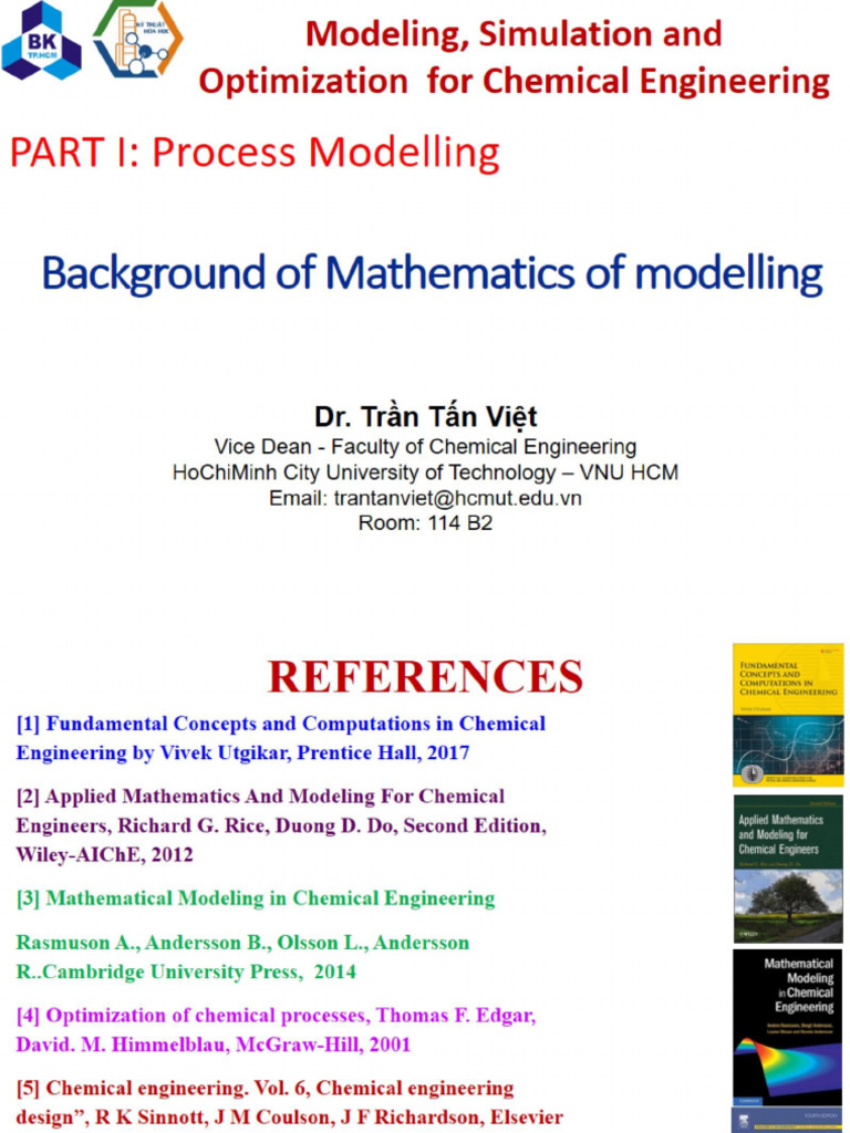 CH3133 - 1 - Background of Mathematics of Modelling 2023 | PDF