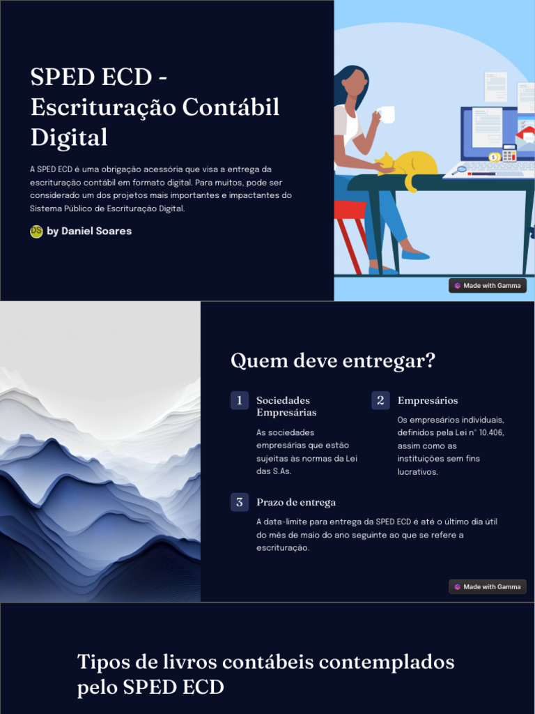 SPED ECD Escrituracao Contabil Digital | PDF | Escrituração contábil ...