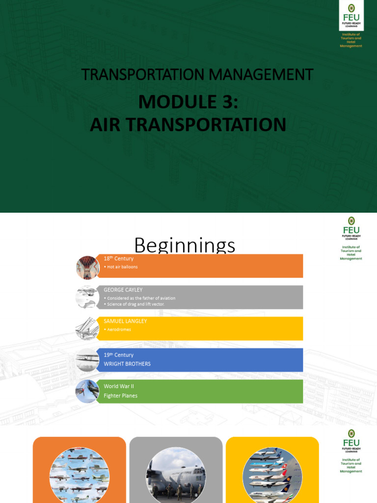 Module 3 - Air Transportation | PDF
