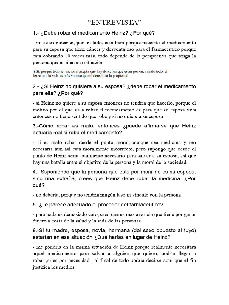 Entrevista Adolescente | PDF | Moralidad