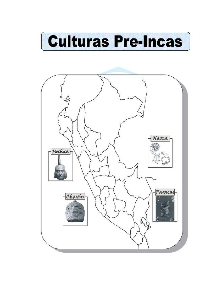 Recorta Los Dibujos y Pega Con Que Cultura Pre Inca Corresponde | PDF