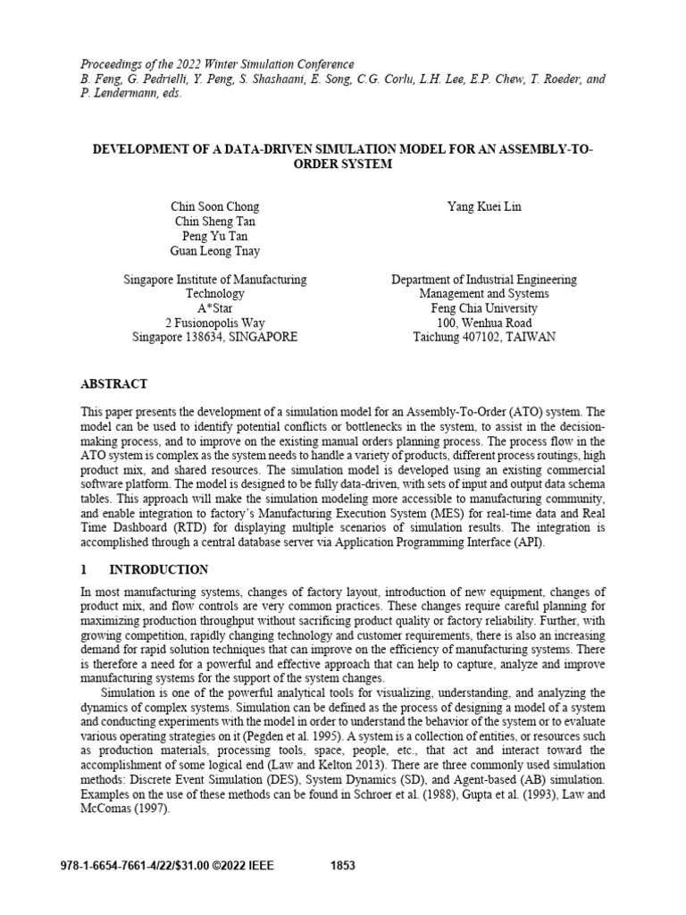 Articulo | Download Free PDF | Simulation | System