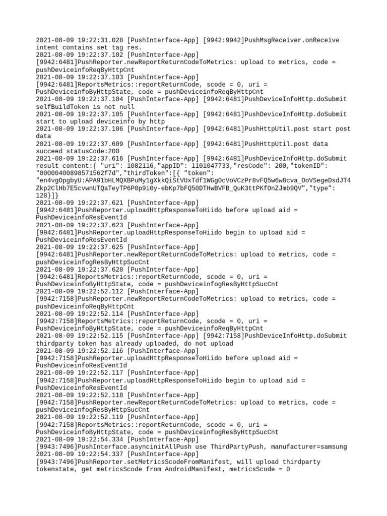 Pushsvc Log | PDF | Computer Science | Web Development