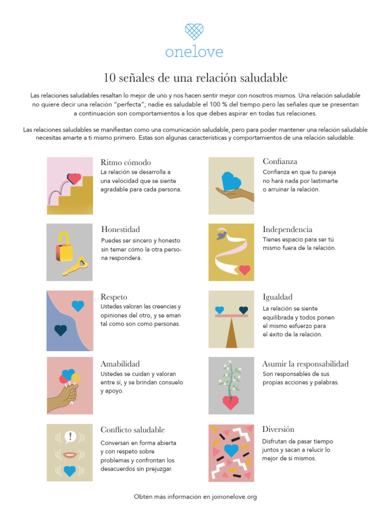 10 Señales de Una Relación Saludable | PDF | Sicología | Conceptos ...
