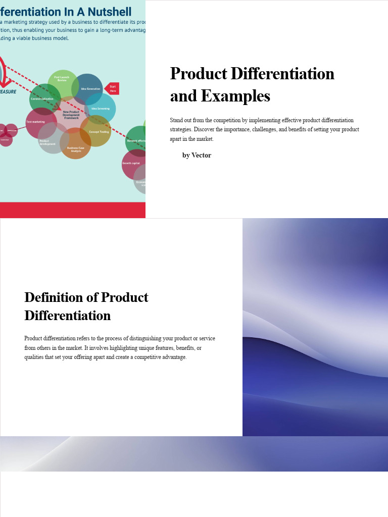 Product Differentiation and Examples | PDF | Brand | Competitive Advantage