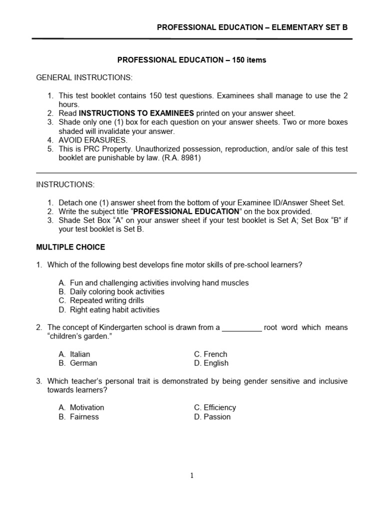 120 Professional Education 2021 | PDF | Learning | Teachers