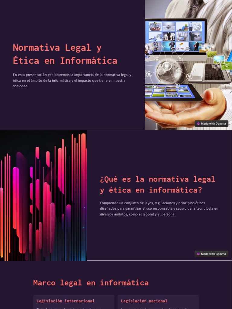 Normativa Legal y Etica en Informatica | PDF | Privacidad | La ...