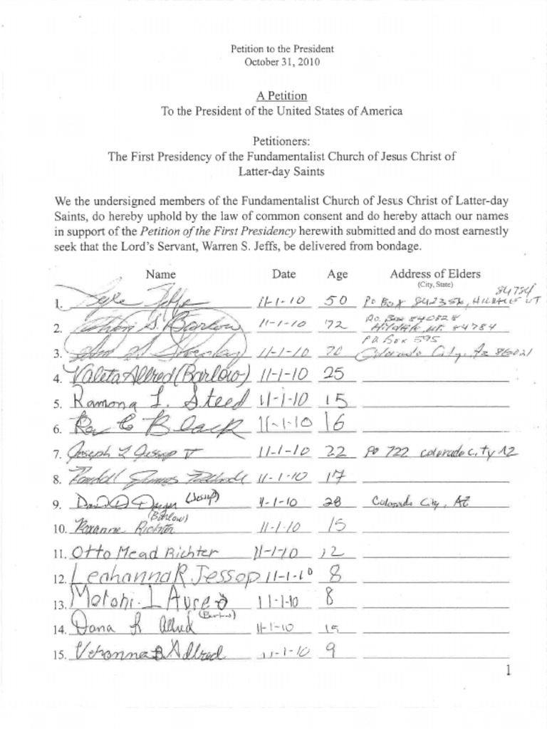 Proclamation Signatures Part 1a | PDF