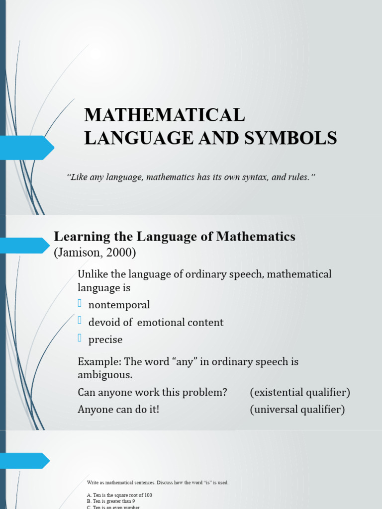 Lesson 4 Math As A Language | PDF | Rectangle | Definition