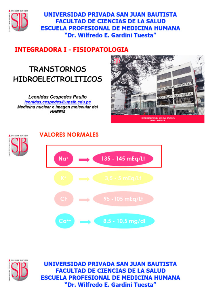 Alteraciones Del Sodio | PDF