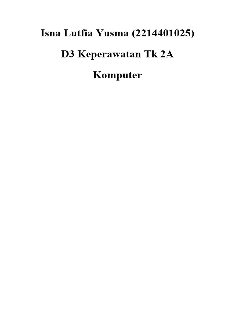 Tugas Isna Lutfia Yusma | PDF | Heart Failure | Health Sciences