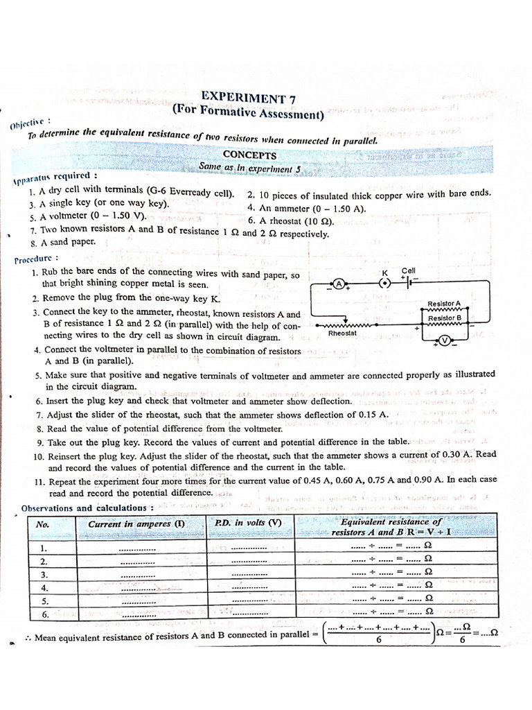 Physics Experiment 3 | PDF