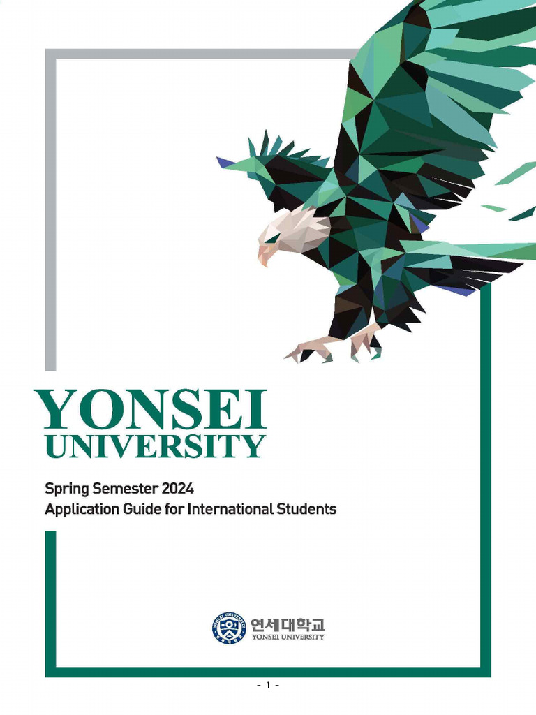 Yonsei University International Admissions Guide | PDF | University And College Admission | Science