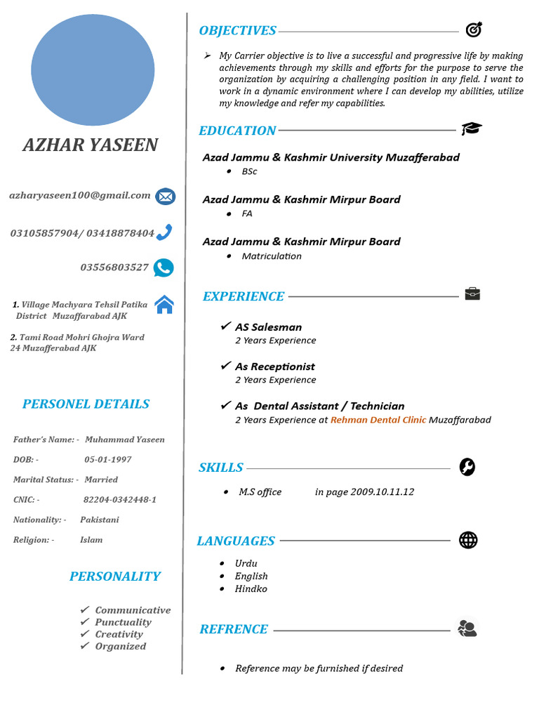 Azhar Yasen CV | PDF