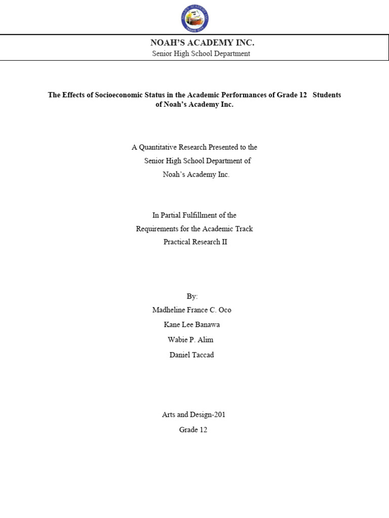 AD 201 WABIE Correct | Download Free PDF | Socioeconomic Status ...