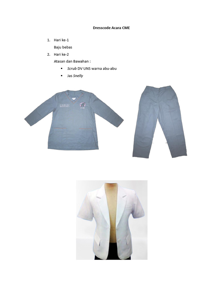 Dresscode Acara Cme 1 Pdf