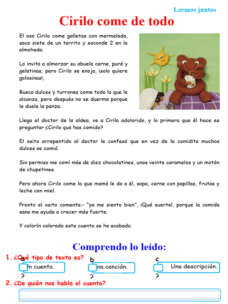 Cirilo Come de Todo | PDF