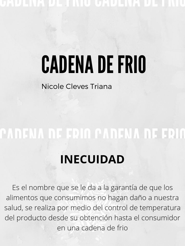 Cadena de Frio | PDF