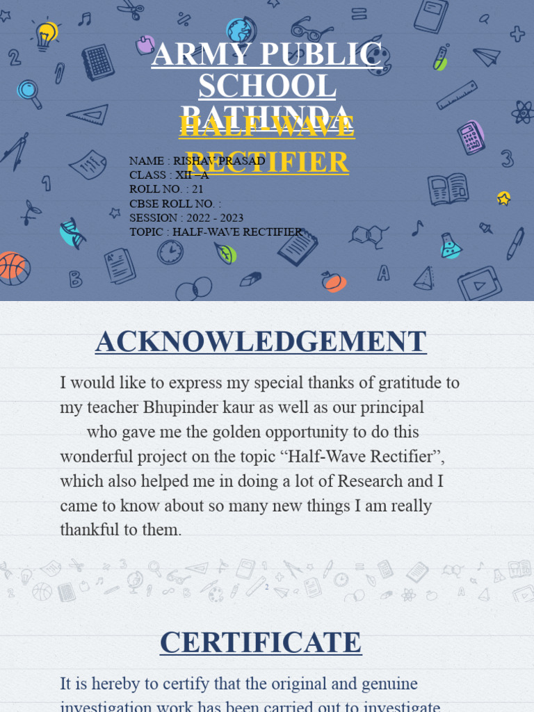 Half Wave Rectifier Pdf Rectifier Electrical Engineering