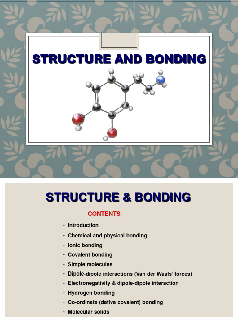 Tema 3. Chemical Bonding | PDF | Chemical Bond | Intermolecular Force