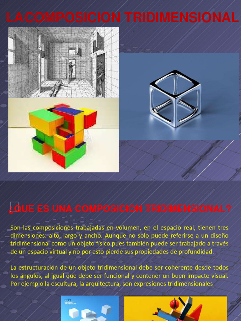 8 Composiciontridimensional | PDF | Diseño | Perspectiva (Gráfica)
