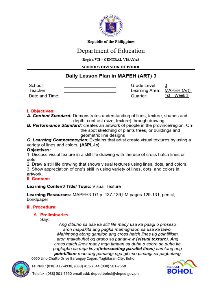 ART-3-DLP - Week 3 | Download Free PDF | Drawing | Vision