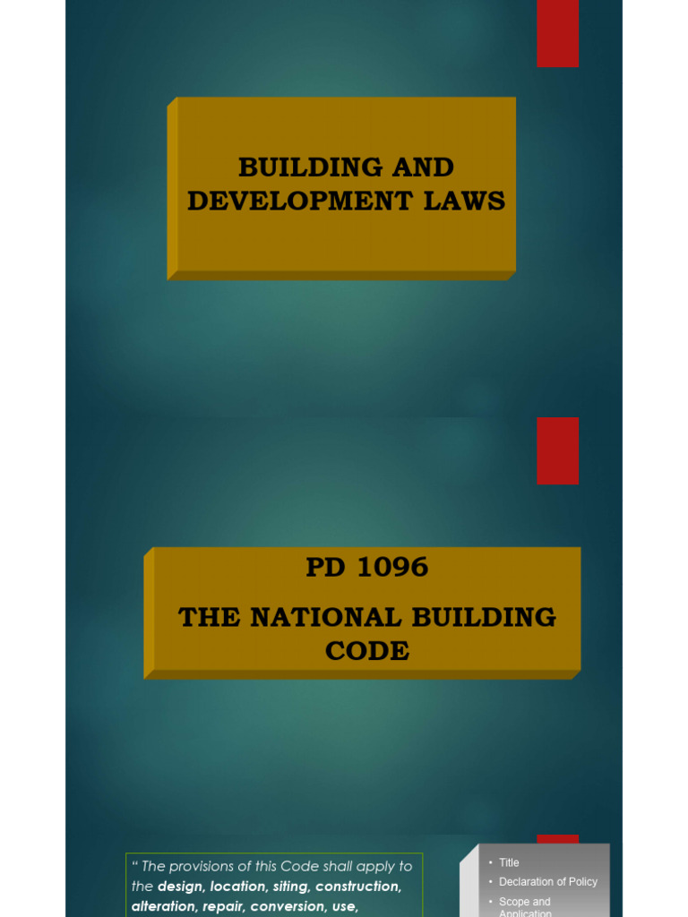 PD 1096 Discussion | PDF | Building | Wall