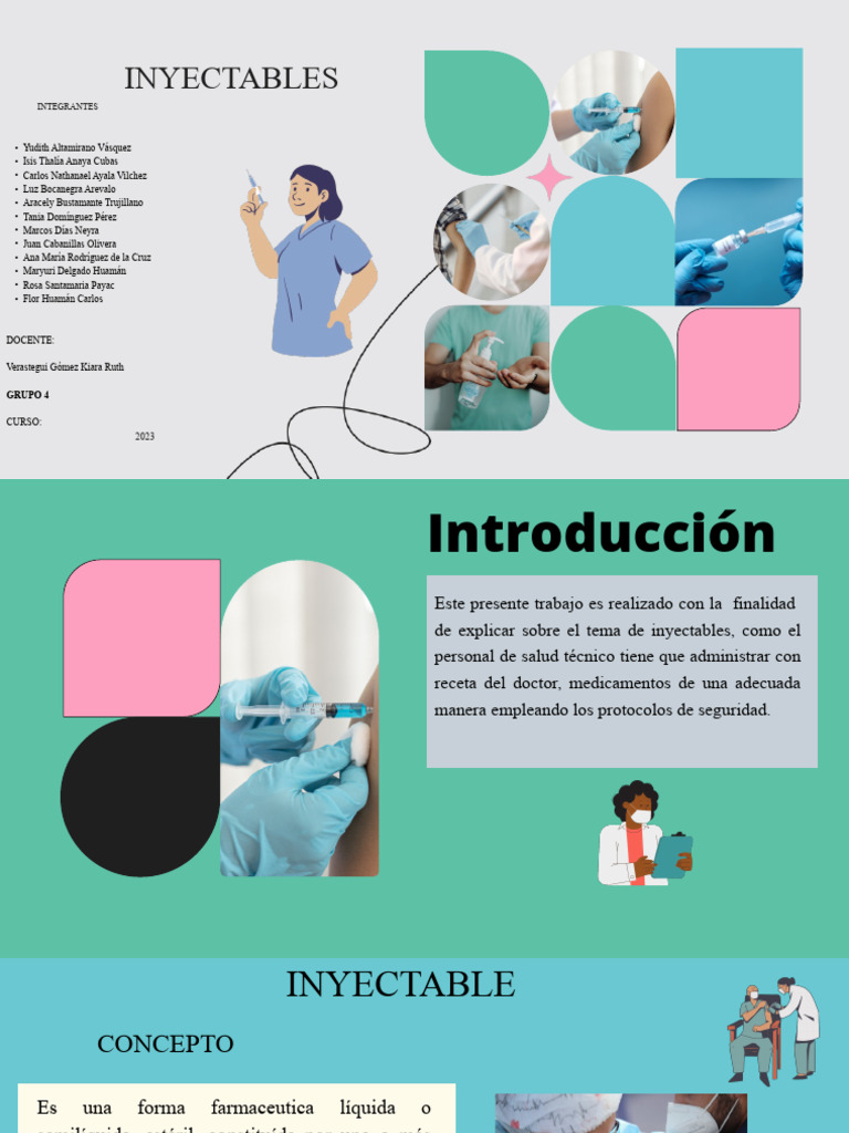 Inyectables Expo Administracion de Medicamentos | PDF