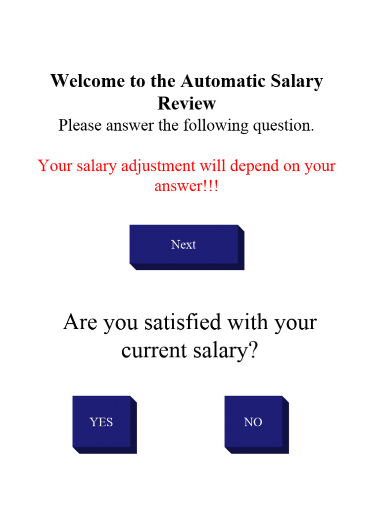 Automatic Salary Review Survey | PDF | Career & Growth