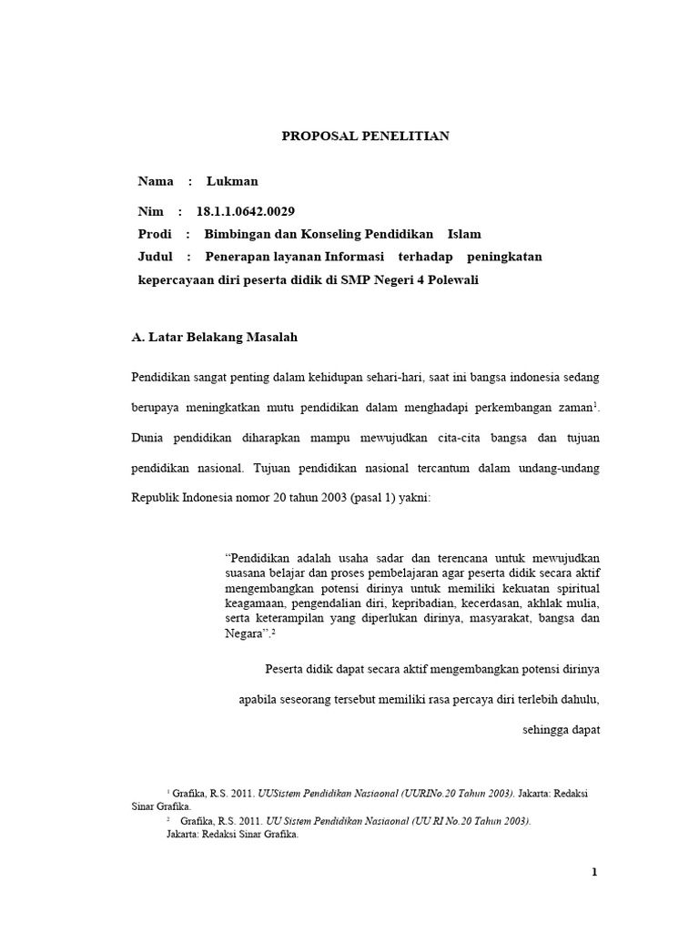 Proposal Lukman | PDF | Karier & Perkembangan | Kesehatan Holistik