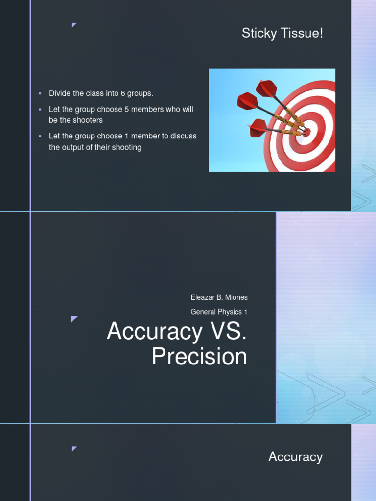 Lesson 2 Accuracy VS Precision | PDF | Accuracy And Precision ...