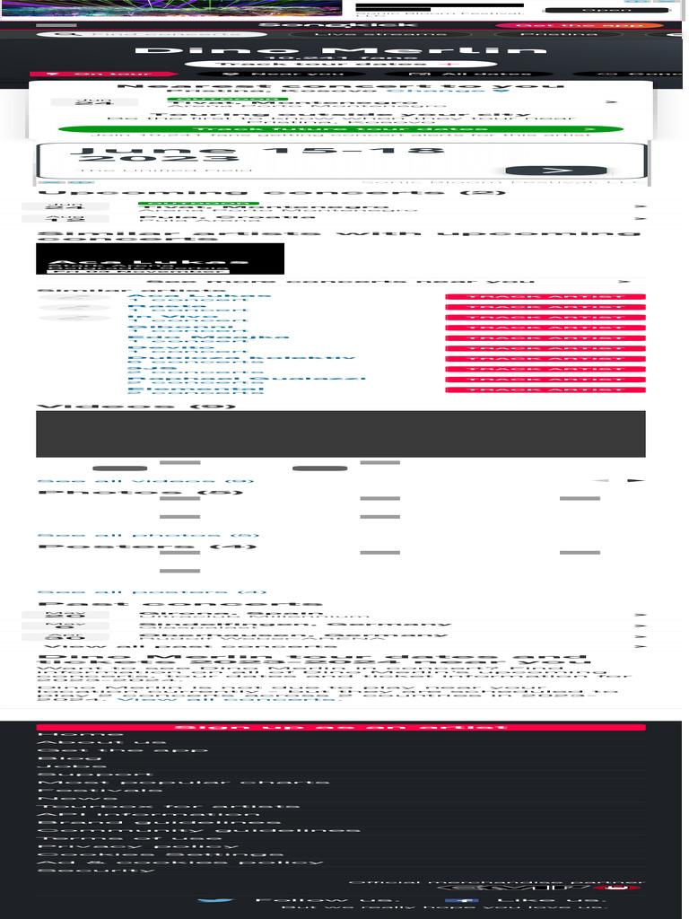 Dino Merlin Tickets, Tour Dates & Concerts 2024 & 2023 - Songkick | PDF