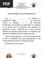 Panunumpa NG Lingkod Bayan | PDF